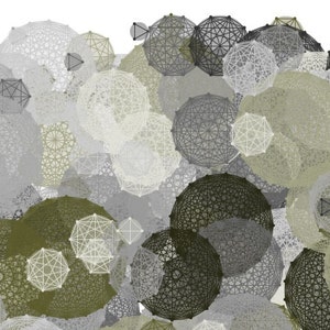 Abstract Art Based on Mystic Rose Math, Inspired by Jackson Pollock ...