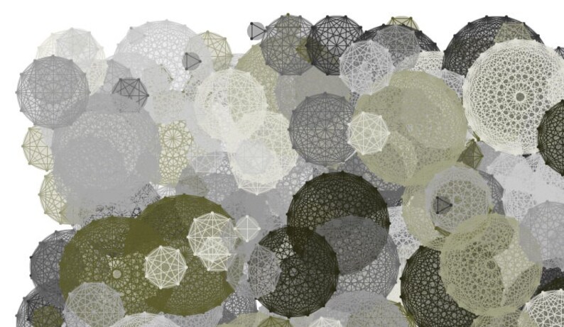 Abstract Art Based on Mystic Rose Math, Inspired by Jackson Pollock ...