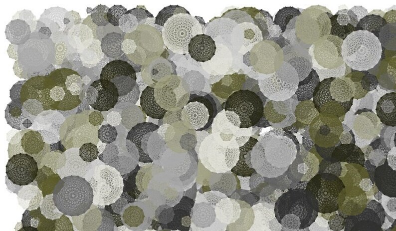 Abstract Art Based on Mystic Rose Math, Inspired by Jackson Pollock ...