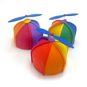 Rainbow Propeller Hat - Etsy