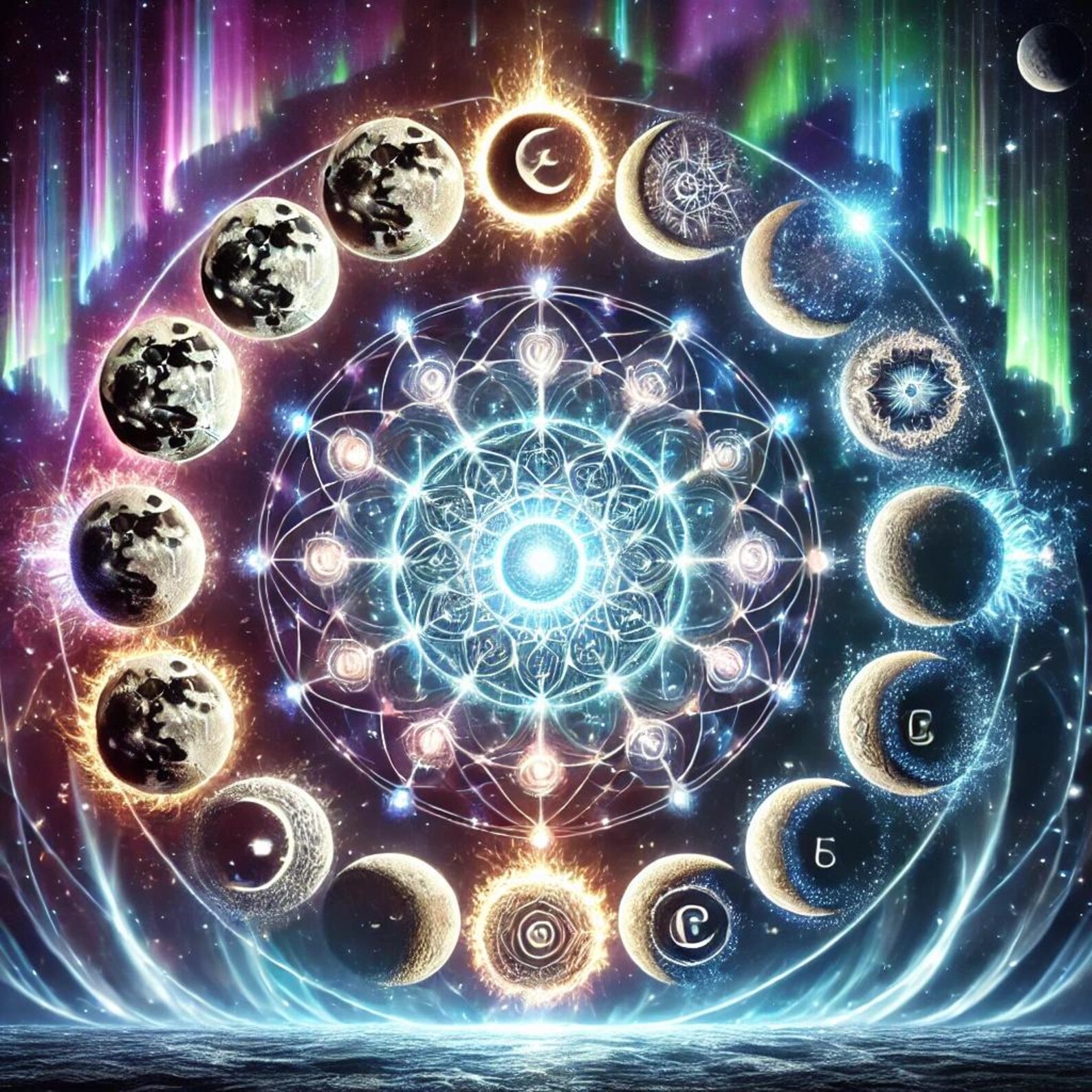 Moon Phase Energy Alignment Session Charged Spiritual Artwork for ...