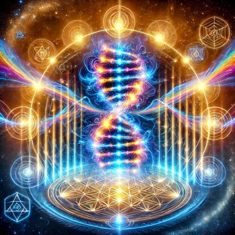 DNA Activation Session Charged Digital Artwork. Awaken Your Divine ...