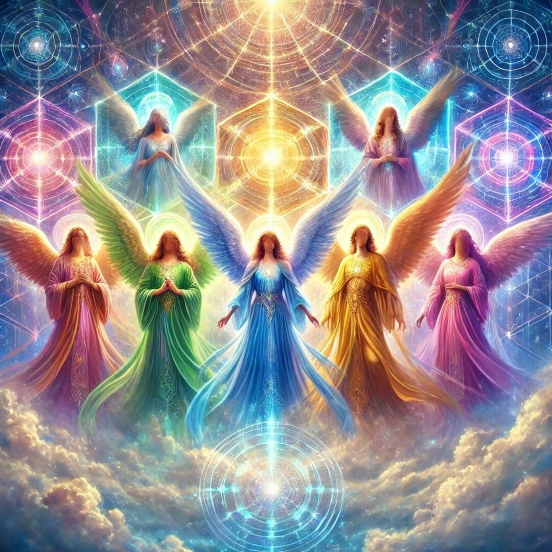7 Archangels Divine Energy Healing & Mystical Artwork. Spiritual ...
