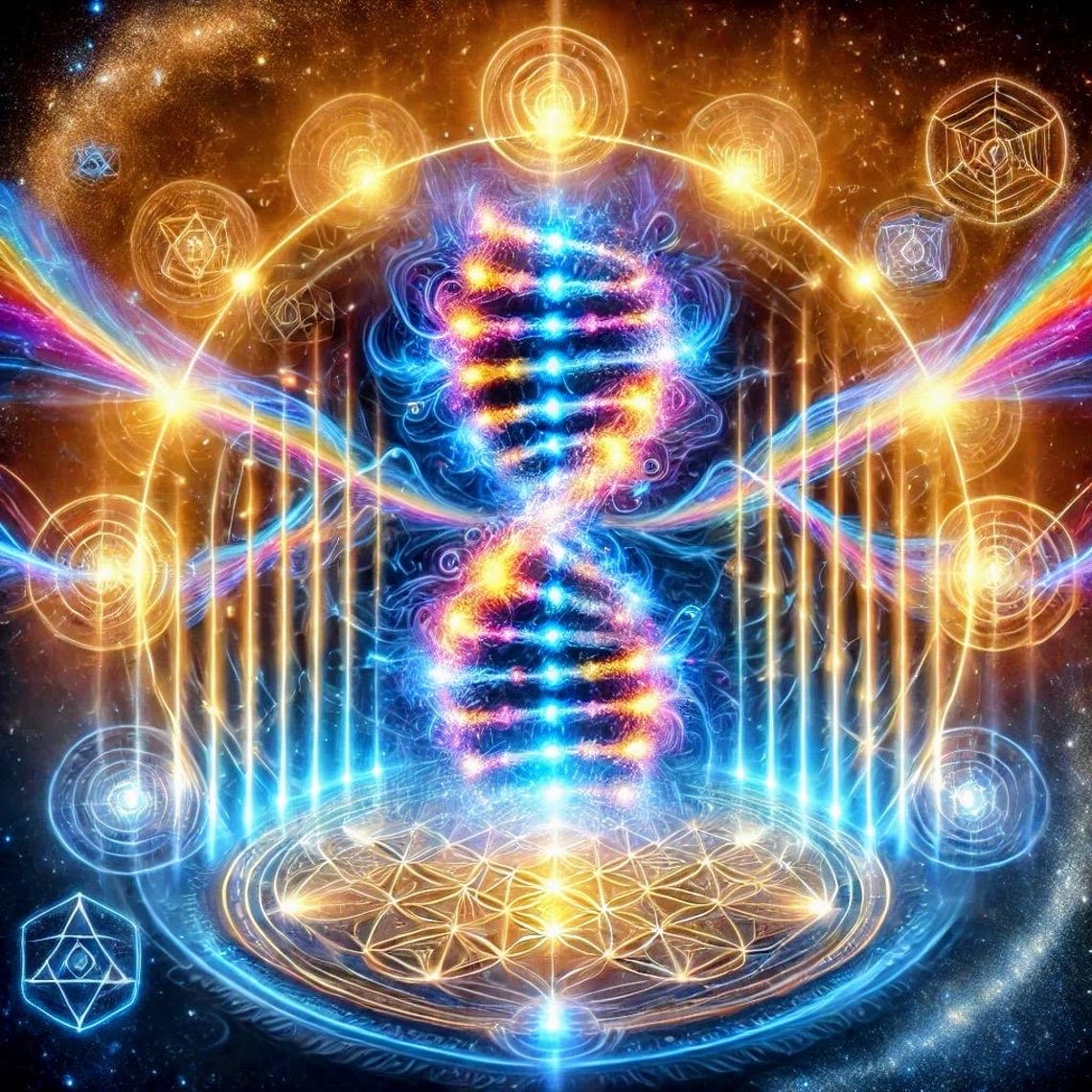 DNA Activation Session Charged Digital Artwork. Awaken Your Divine ...