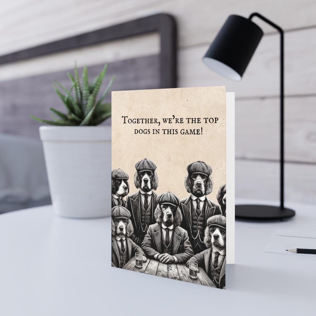 Funny Dog Greeting Card: Humorous Friendship Note Card - Etsy