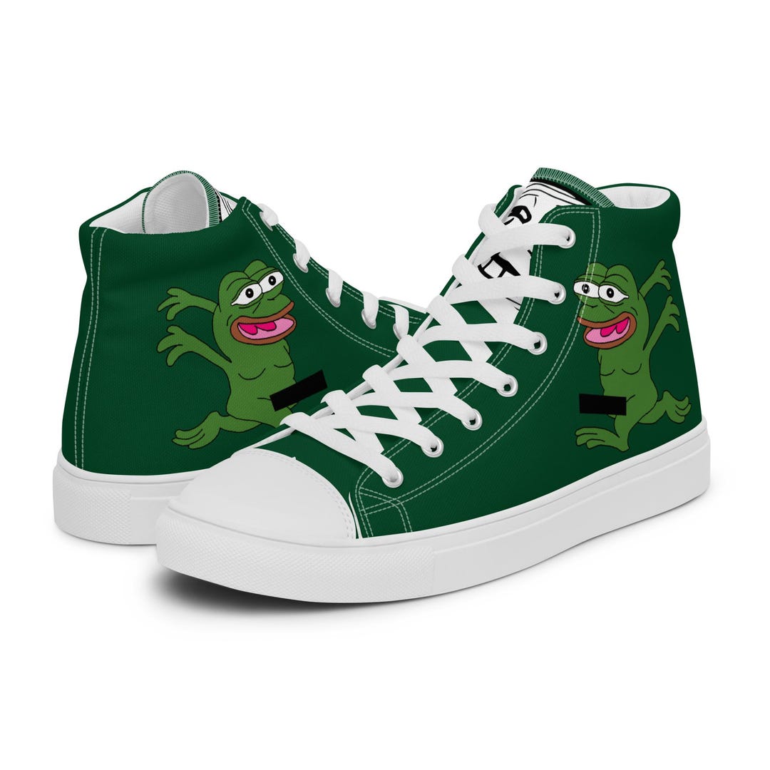 Green Funny Memes High Top Converse Funny Converse, Memes Shoes, High ...