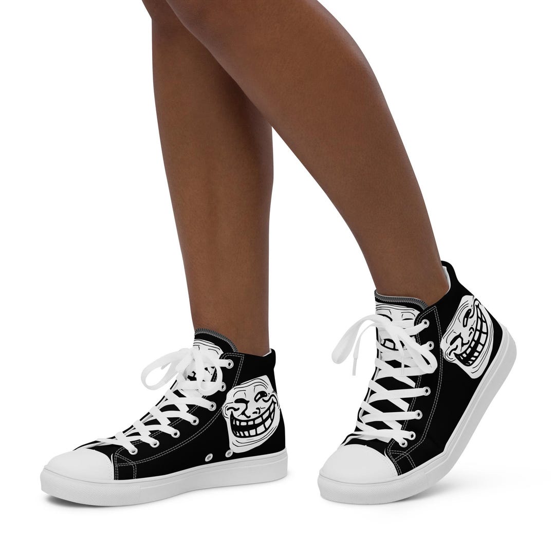 Black Funny Memes High Top Converse Funny Converse, Memes Shoes, High ...