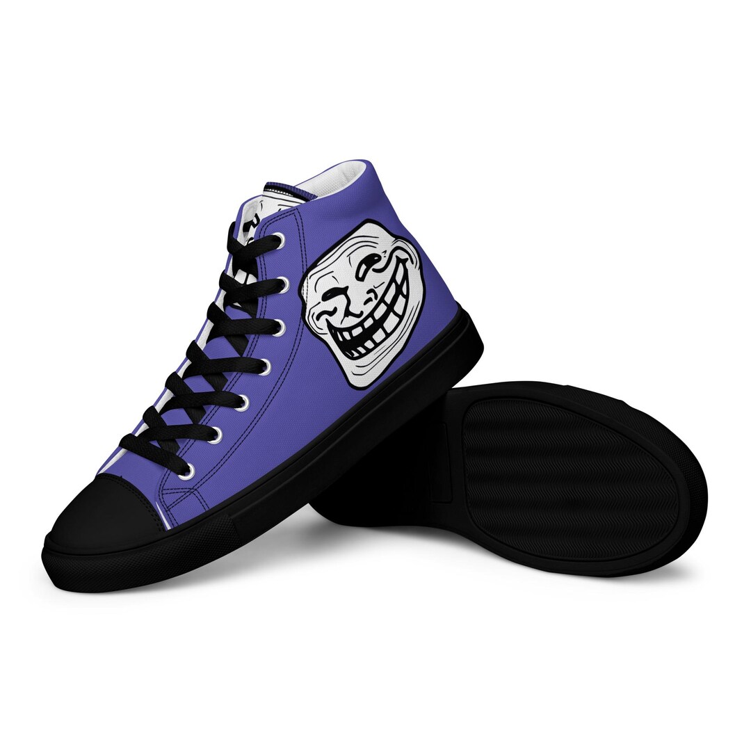 Purple Funny Memes High Top Converse Funny Converse, Memes Shoes, High ...