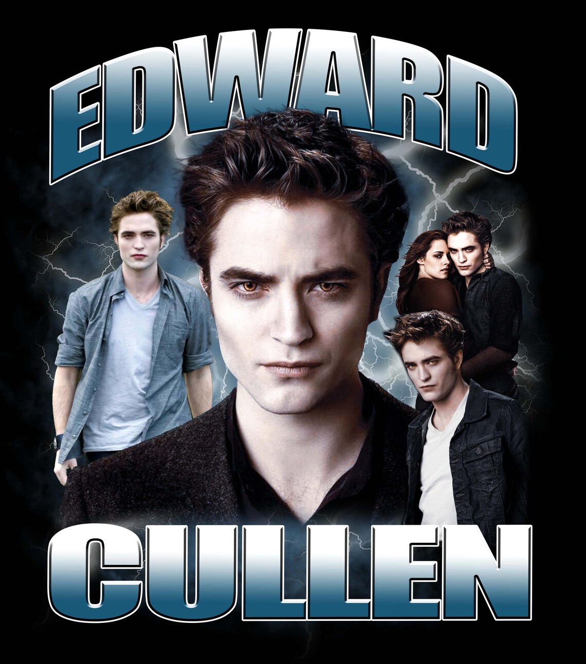 Edward Cullen PNG T Shirt Design. PNG Digital 4500x5100 Px. Retro, 90s ...