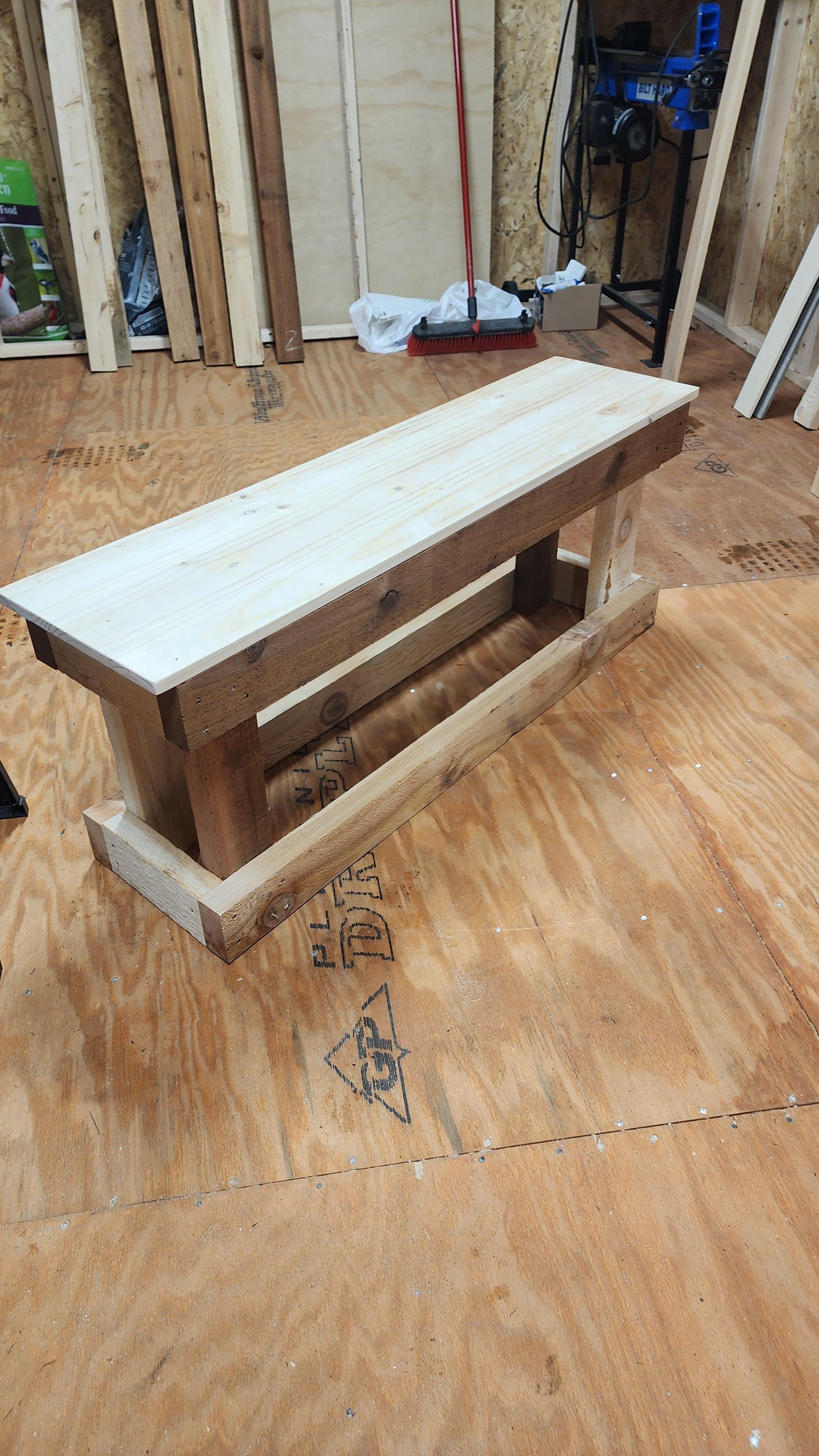 Rustic Wood Bench - Etsy