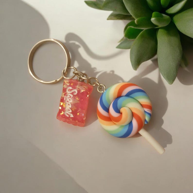Candy and Lollipop Themed Keychains | Nostalgic Colourful Keychains - Etsy