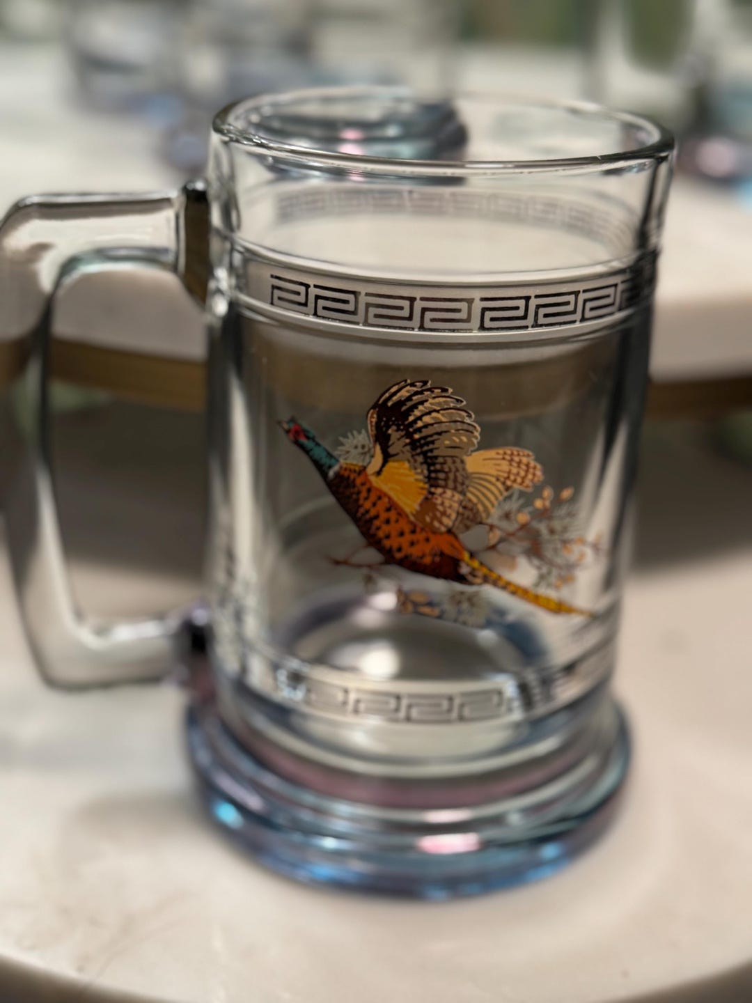 Beer Mugs, Set of 4 Princess House “colonial Game Bird Collection ...