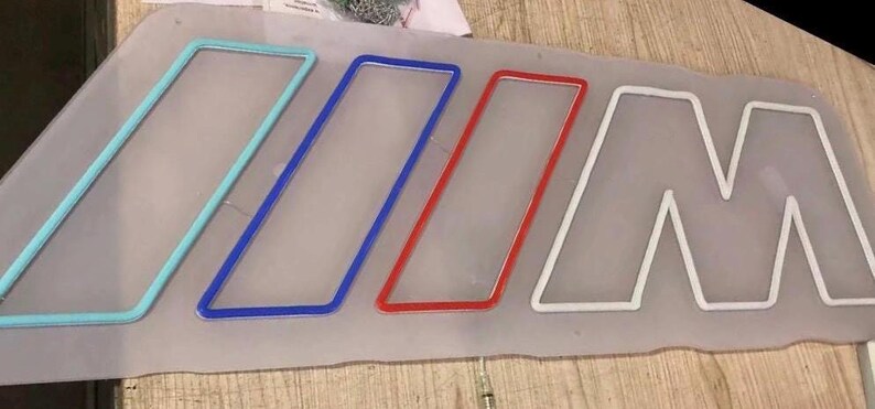 BMW M Logo Neon Sign Custom Neon Garage Sign Unique Office Wall Decor ...