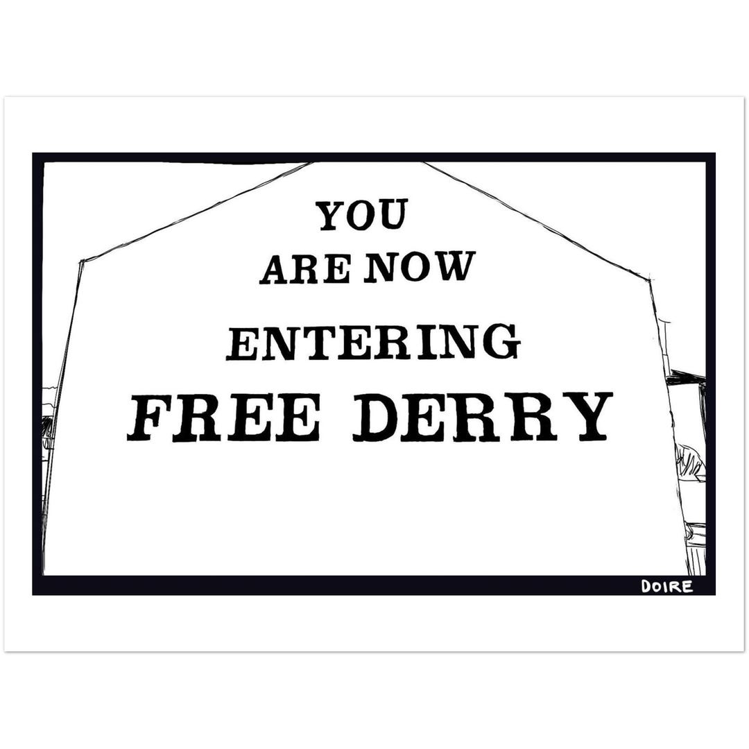 Free Derry Corner, County Derry, Art Print - Etsy