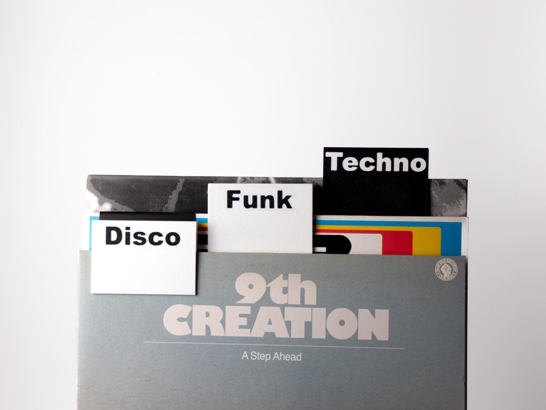 Vinyl Record Genre/name Dividers Custom Text Dividers, Genre Tabs ...