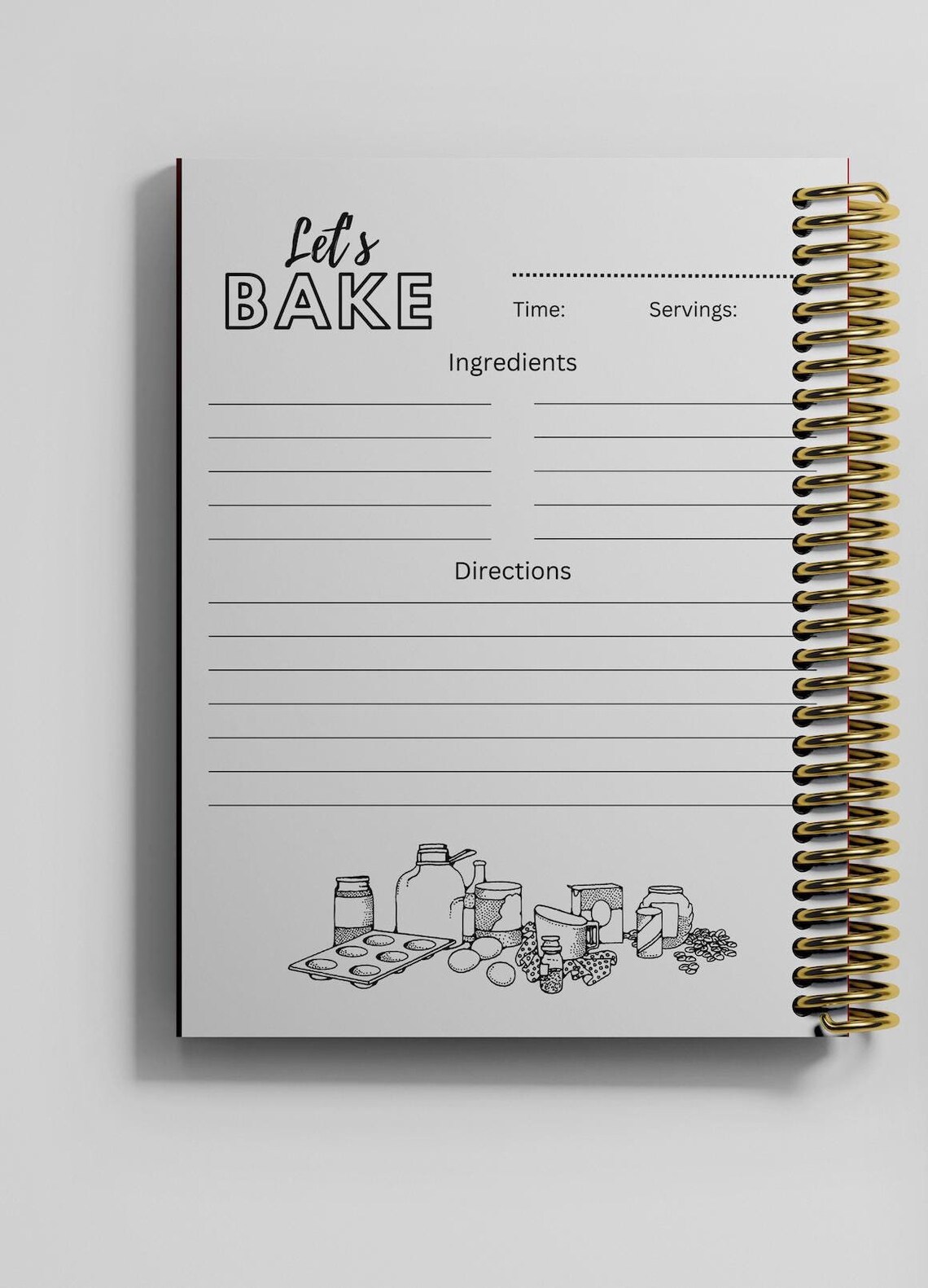 Recipe Template Printable | Cook Book Page | Recipe Organizer ...