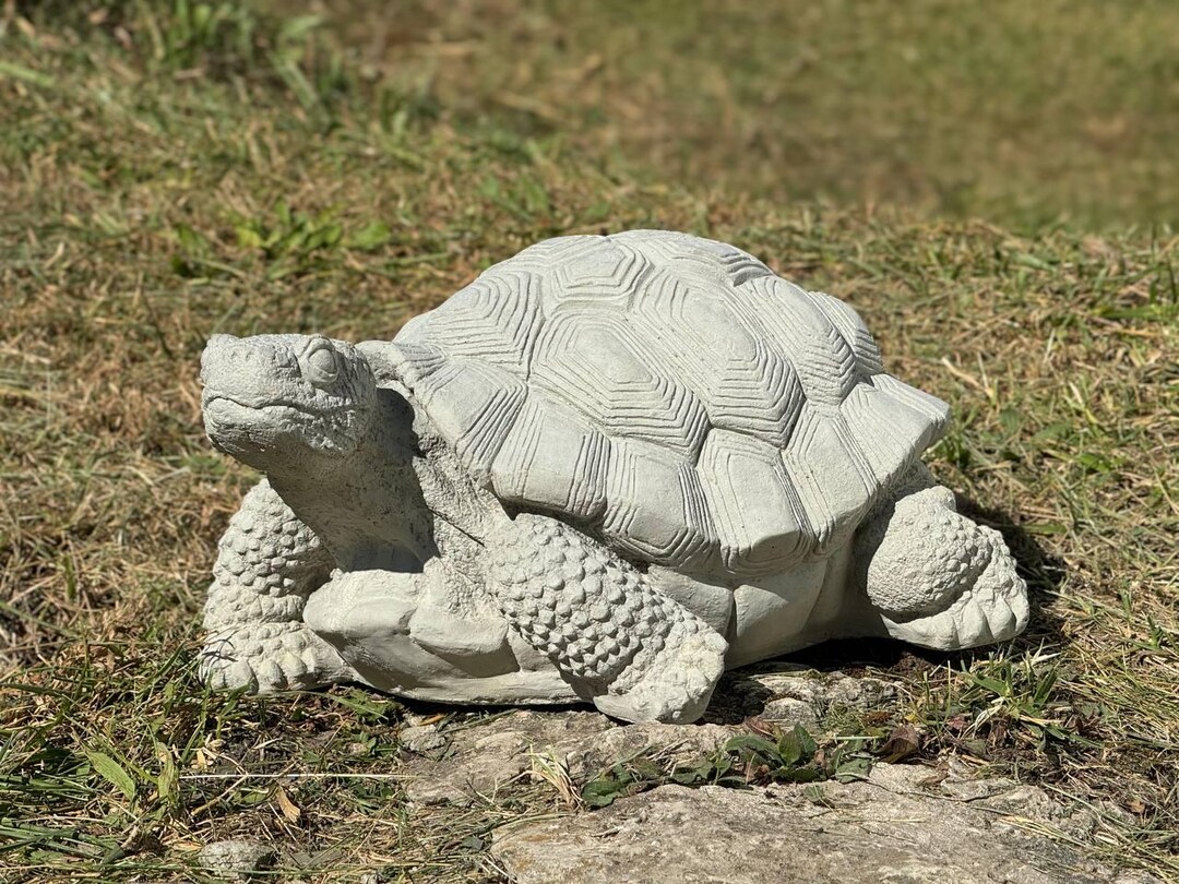 Turtle Garden Statue 9 In, Outdoor Animals Sculpture, Yard Tortoise ...