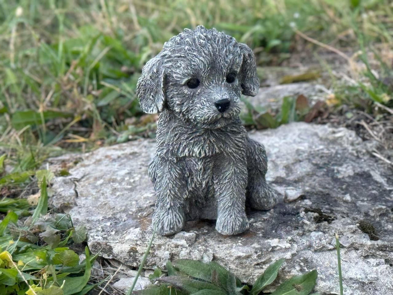 Doodle Garden Statue 6 In, Small Puppy Figure, Outdoor Doodle Memorial ...