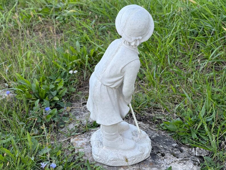 Golf Girl Statue 18 In, Concrete Golf Player Sculpture, Garden Golf ...