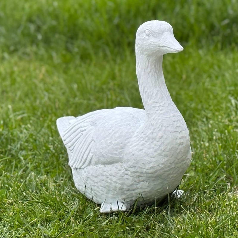 Concrete Goose Statue - Etsy