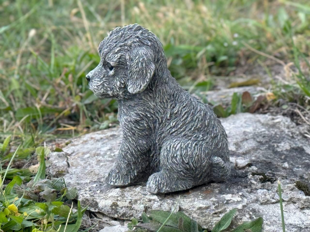 Doodle Garden Statue 6 In, Small Puppy Figure, Outdoor Doodle Memorial ...