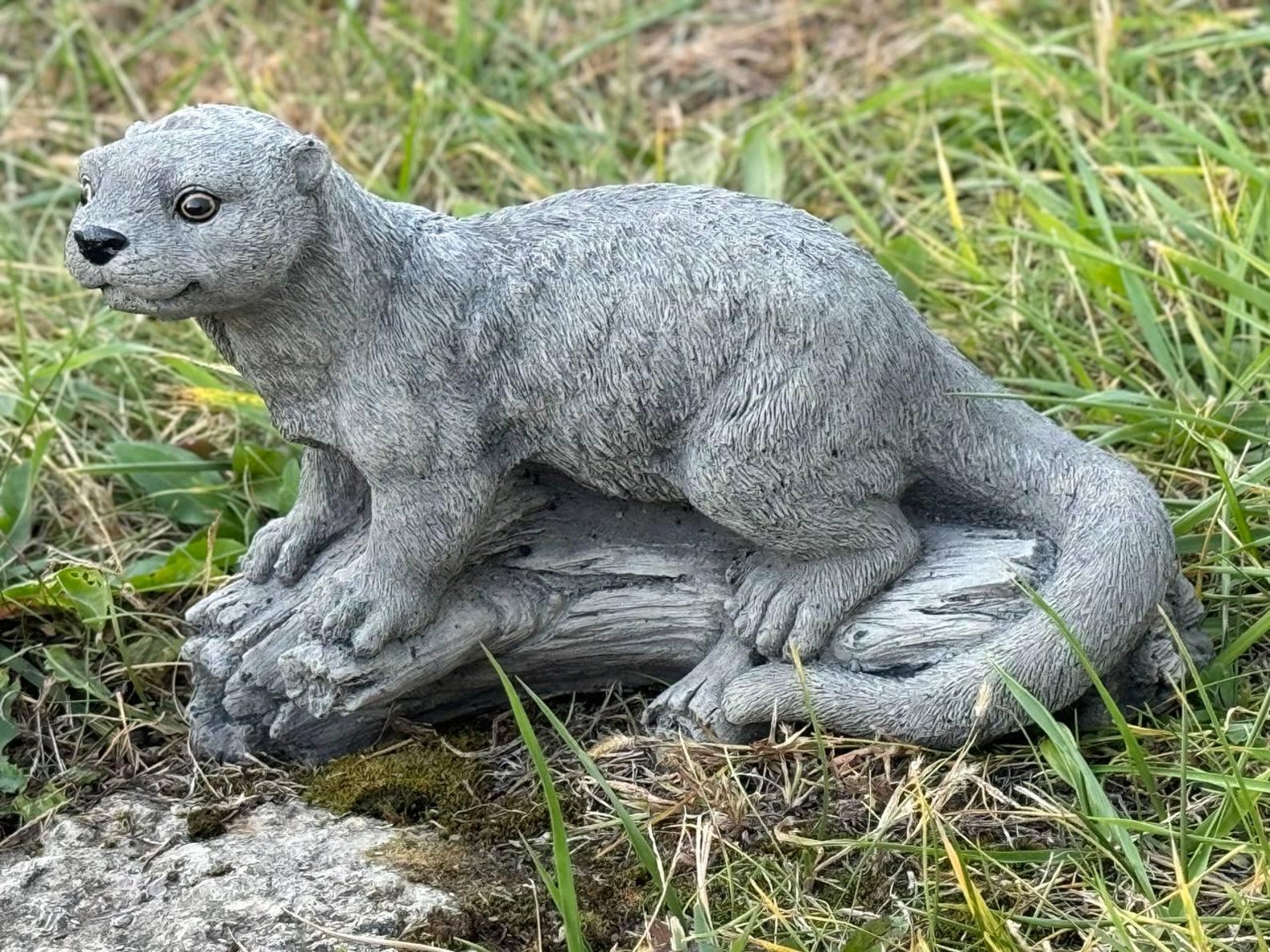 Otter Figure 9 In, Concrete Otter Statue, Cement Animals Lovers Gift ...