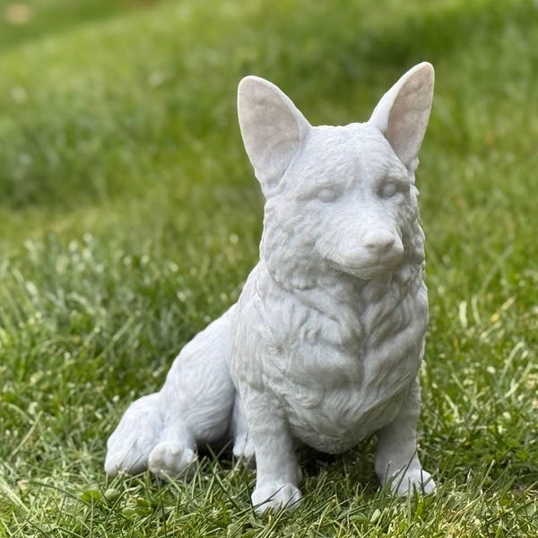 Corgi Statue - Etsy