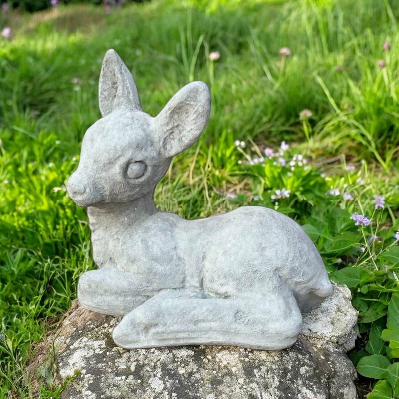 Cement Deer Statues for Yard - Etsy