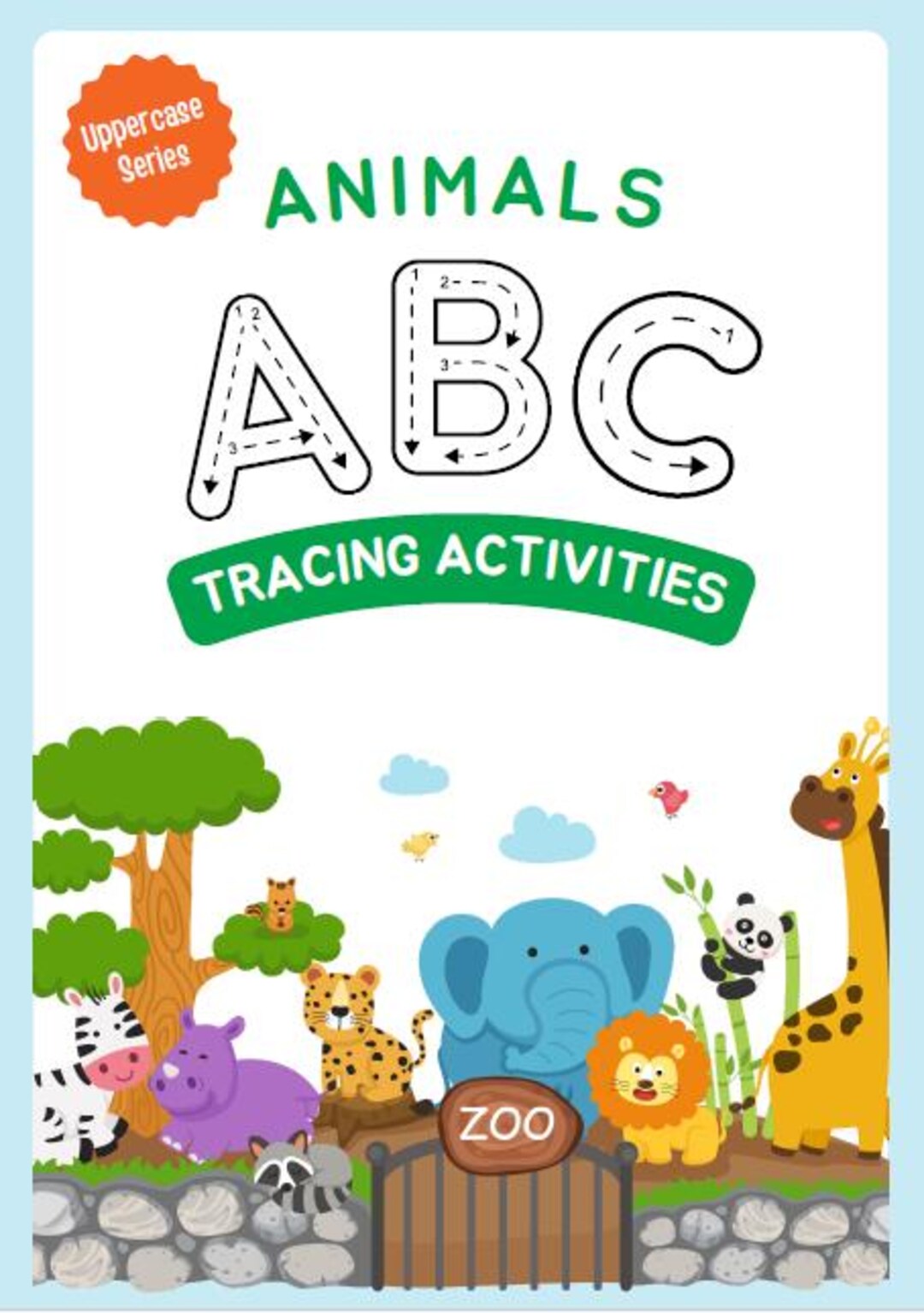 Animal Alphabet Tracing Cards: Homeschool Printable Worksheets (PDF ...