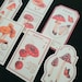 30pcs Mushroom Labels, Fairycore Embossed Card Stock Mini Nature ...
