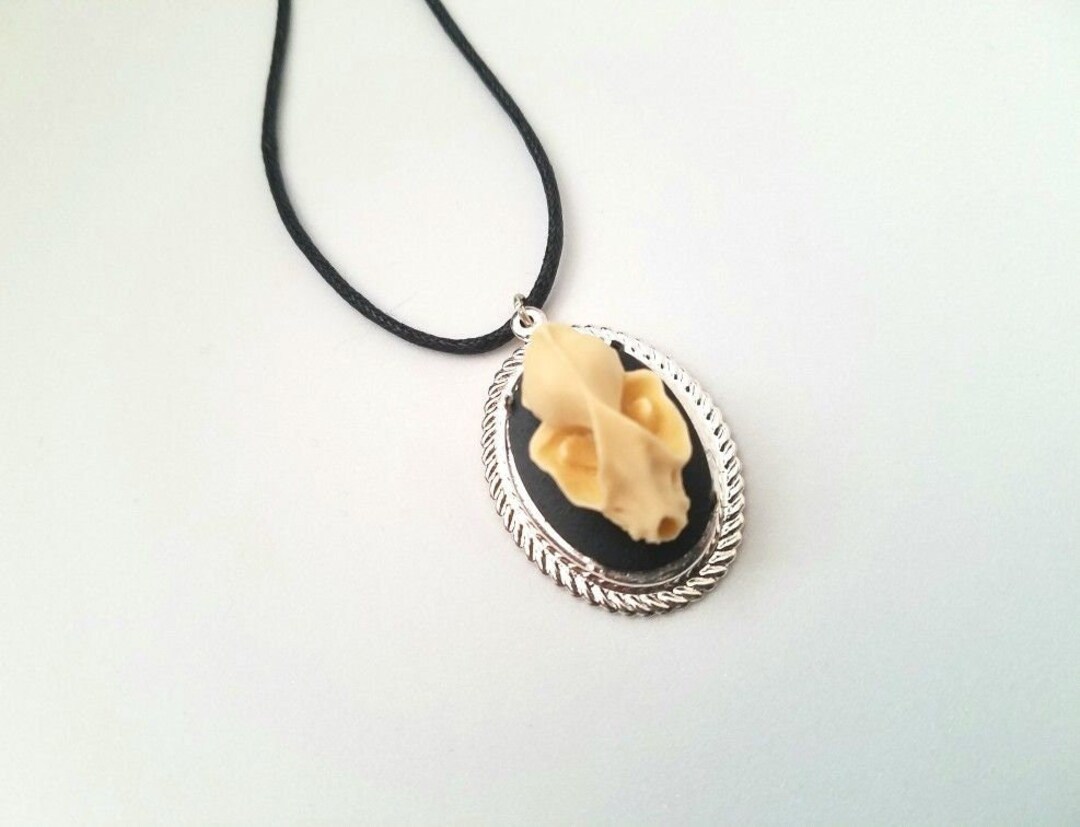 Wolf Skull Necklace Skull Goth Necklace Horror Jewelry Goth - Etsy