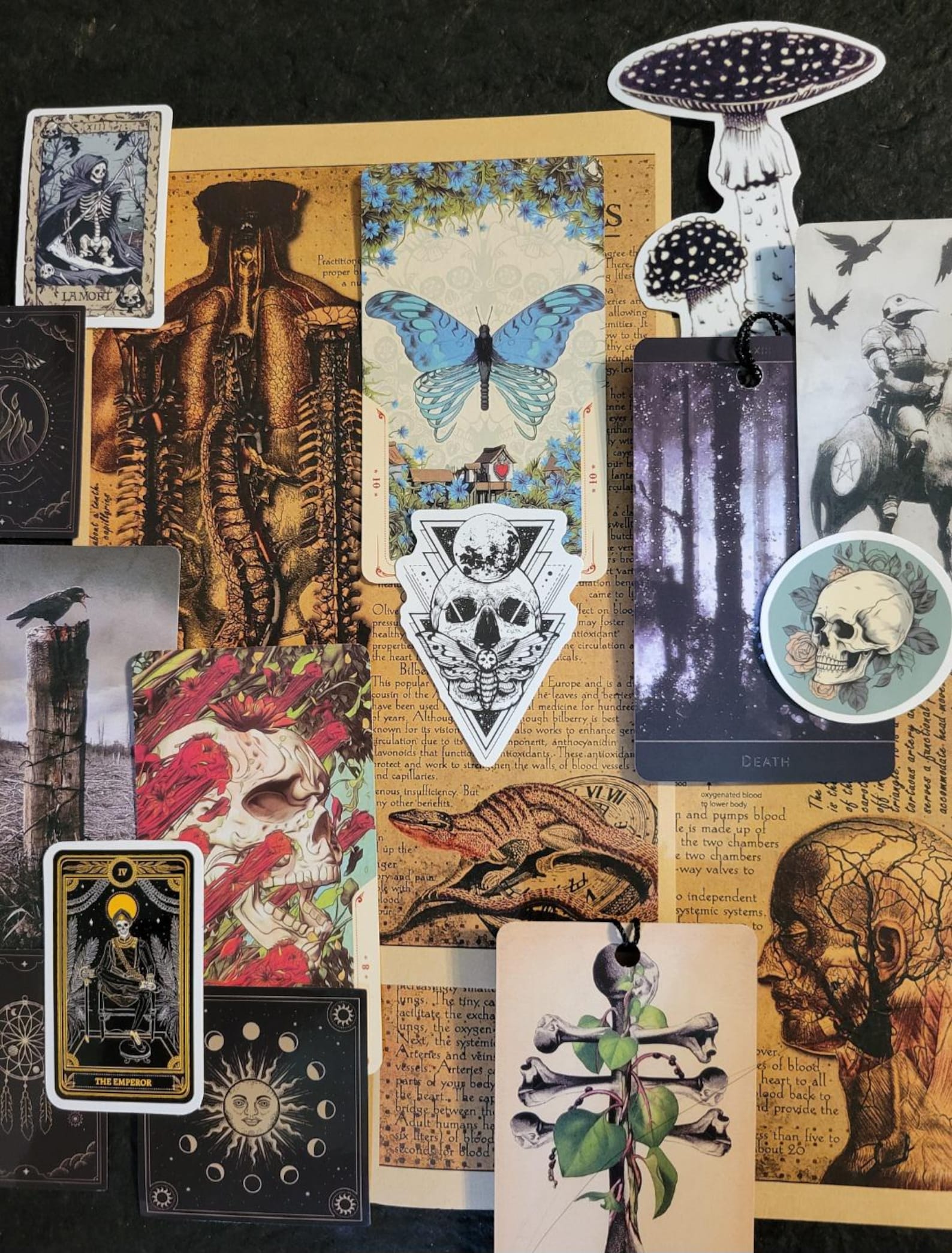 28-60pc Horror Scrapbook Set, Vintage Gothic Papers Stickers Kit ...