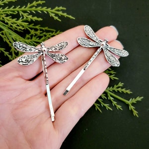 Dragonfly Hair Pin, Boho Hair Cottagecore Accessory, Dragonfly Bobby ...