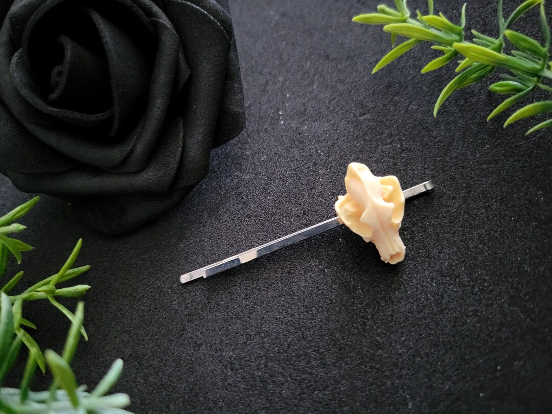 Wolf Skull Hair Pin Dark Cottage Forest Clip Wolf Bobby Pin - Etsy