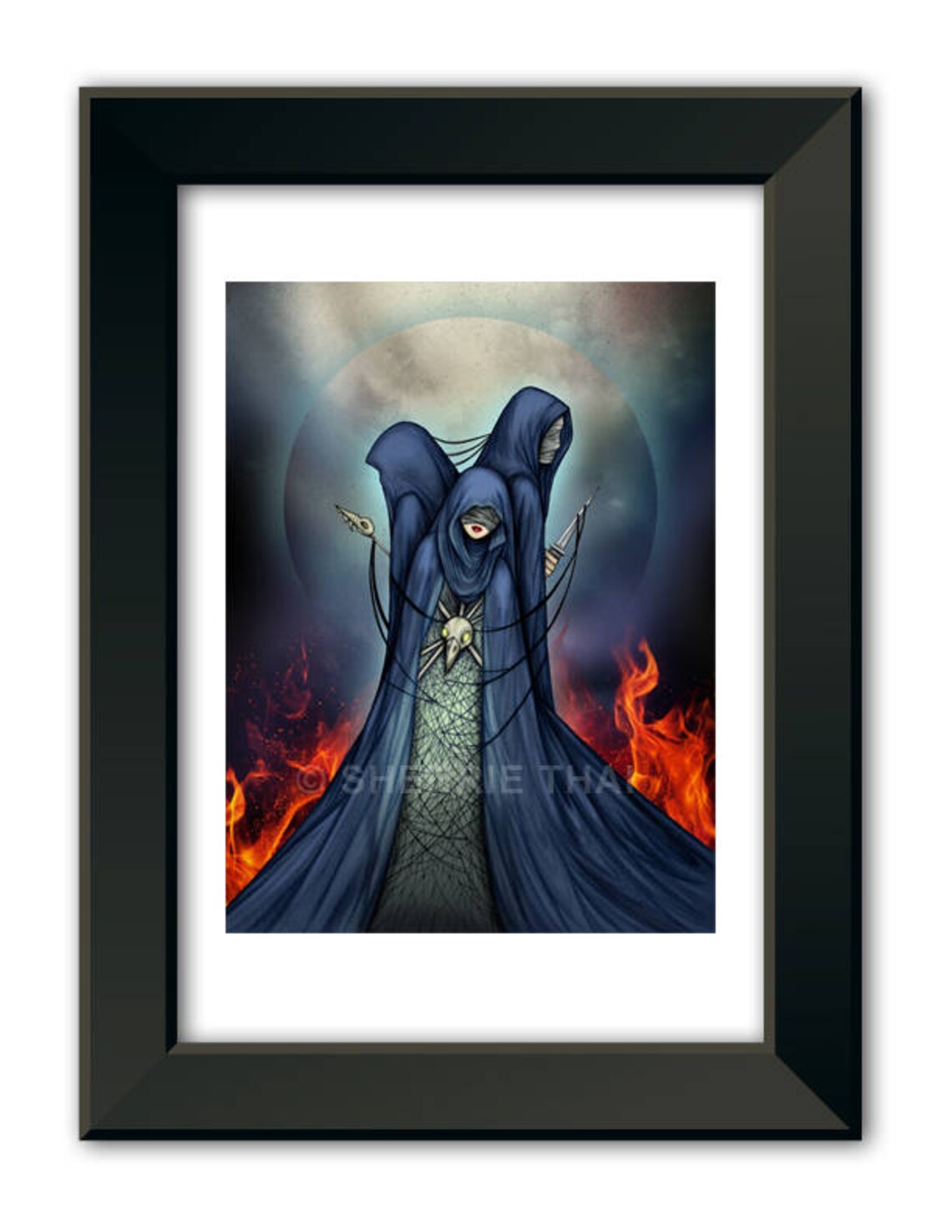 Three Fates Art Print From Original Artwork Gothic Horror - Etsy