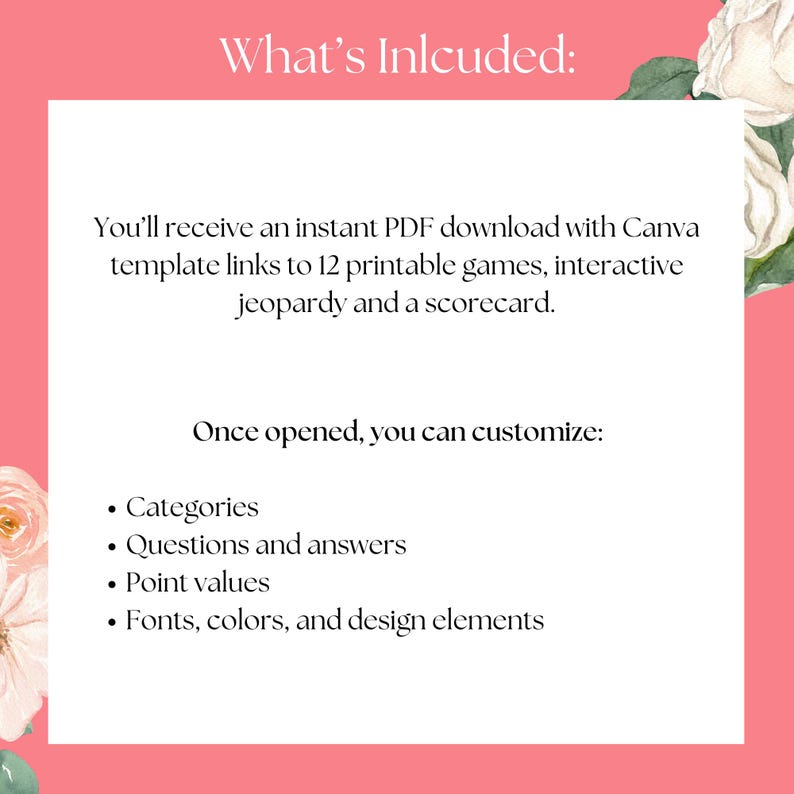 Bachelorette Party Games Bundle – 12 Printable Games + Jeopardy ...