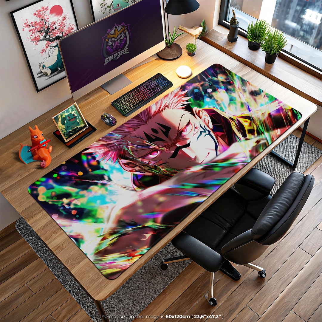 Sukuna Jujutsu Kaisen Mouse Pad Ryomen Sukuna Gaming Desk Mat, Large ...