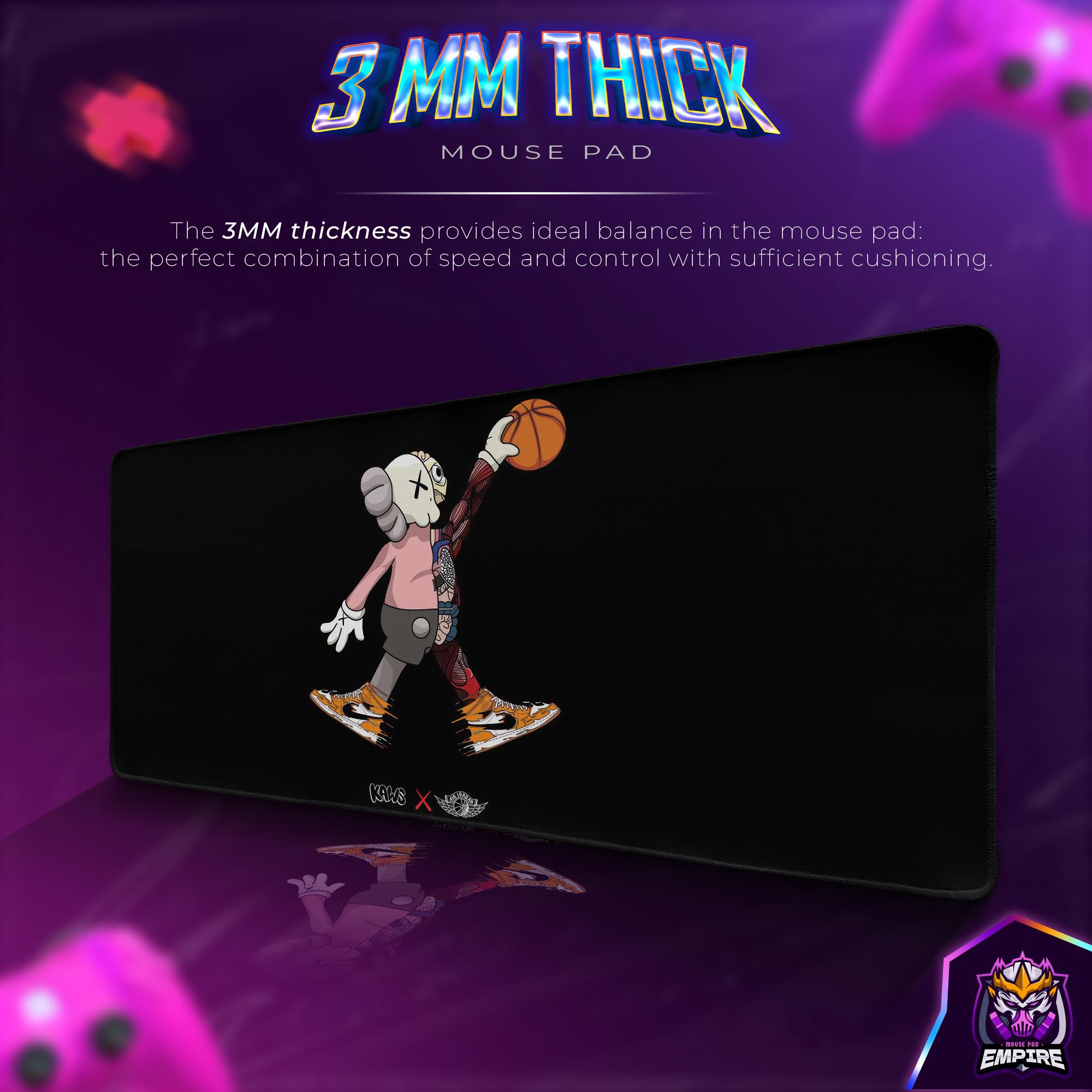 Kaws Basketball Desk Mat Street Art Inspired Mouse Pad, Large Modern ...