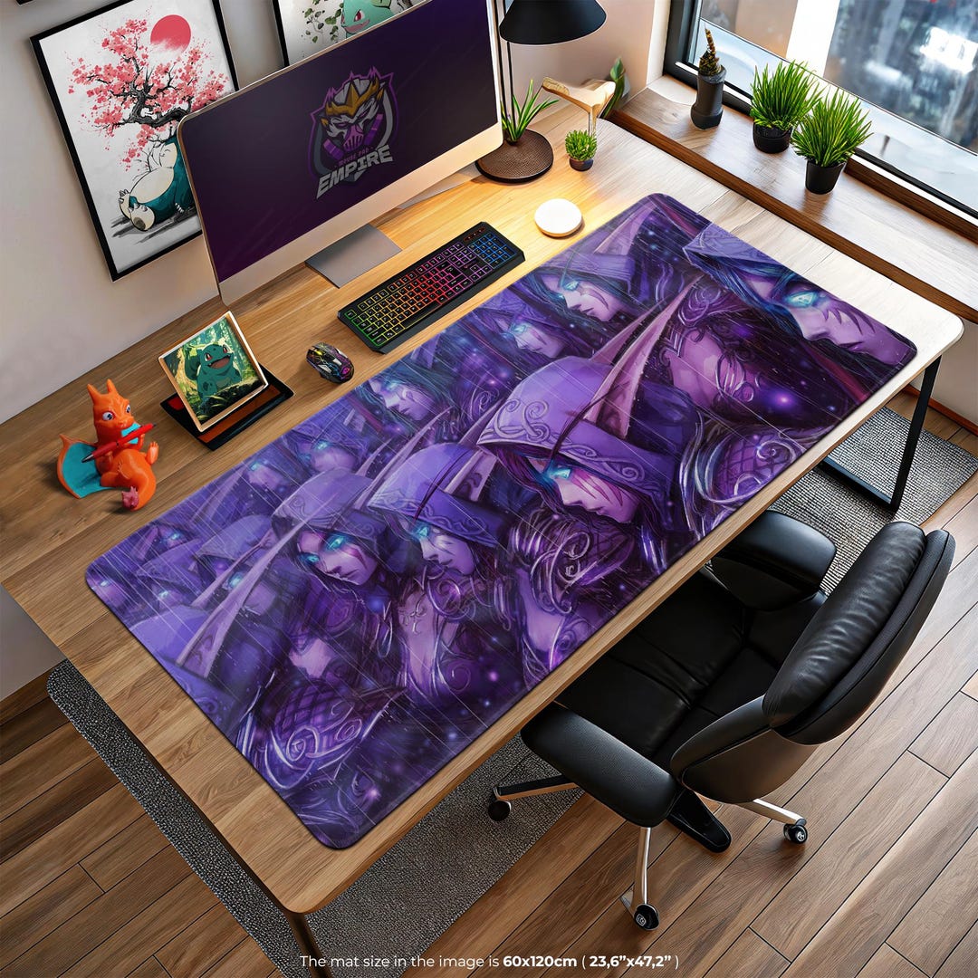 Sylvanas Windrunner World of Warcraft Mouse Pad Large Gaming Desk Mat ...