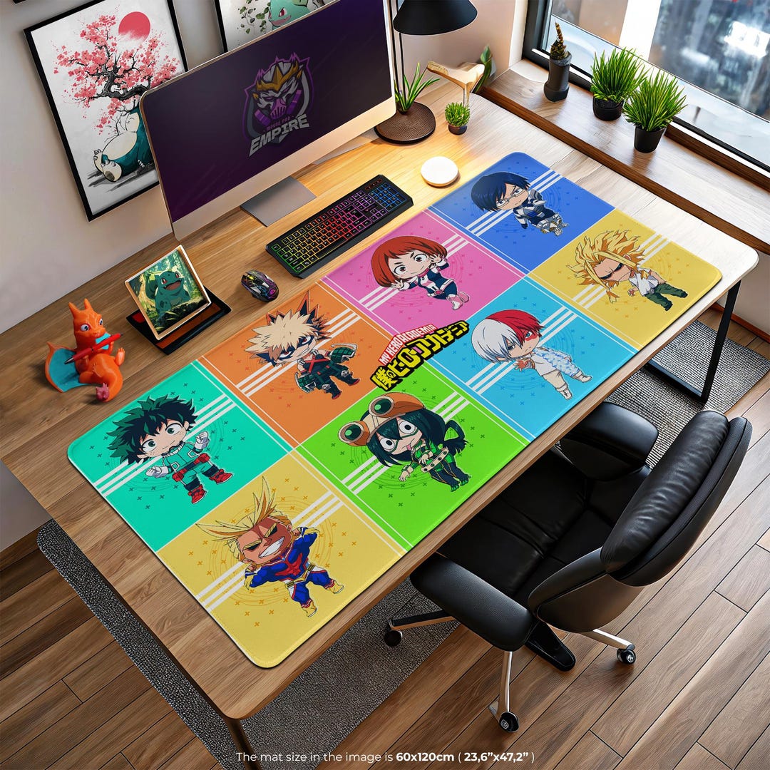 My Hero Academia Mouse Pad, Deku Bakugo Todoroki Desk Mat, Anime Gaming ...