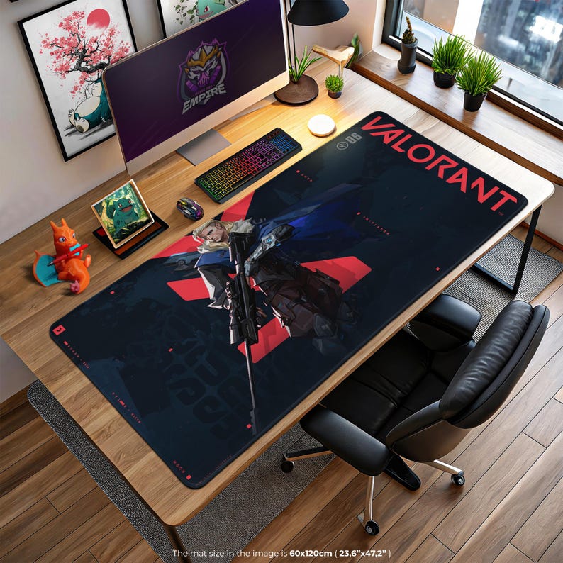 Valorant Sova Desk Mat, Tactical Gaming Mouse Pad, Recon Agent Fan Gift ...