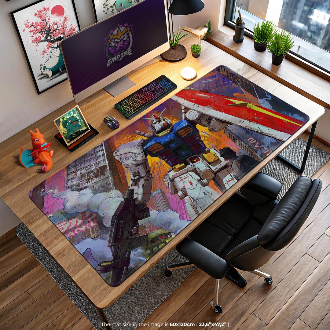 RX-78-2 Gundam Desk Mat Classic Mecha Anime Gaming Mouse Pad, Gift for ...