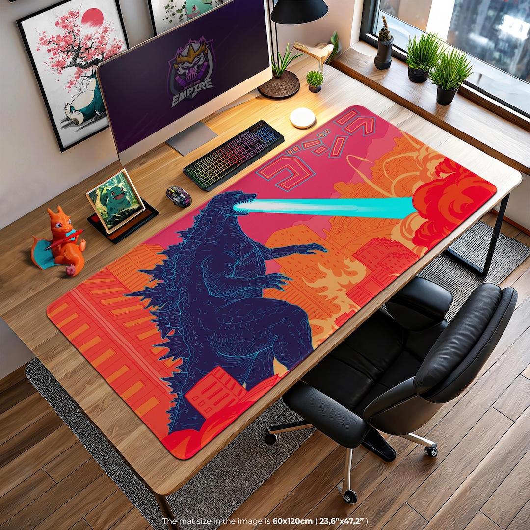 Godzilla Mouse Pad, King of Monsters Desk Mat, Kaiju Gaming Pad ...