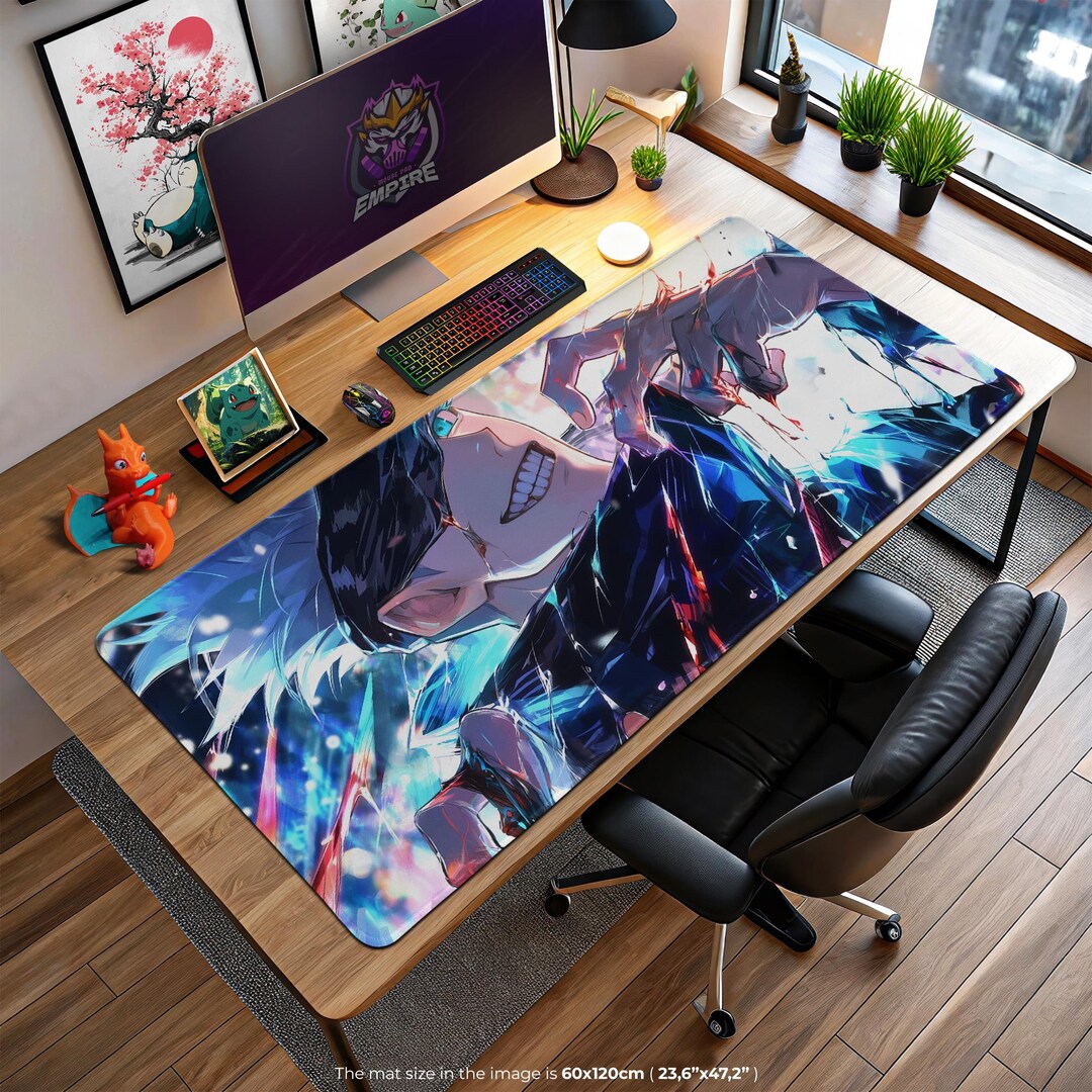 Gojo Satoru Cursed Energy Desk Mat Jujutsu Kaisen Anime Mouse Pad, Gojo ...