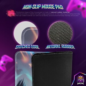 Dabi My Hero Academia Desk Mat Blue Flame Anime Mouse Pad, Large MHA ...