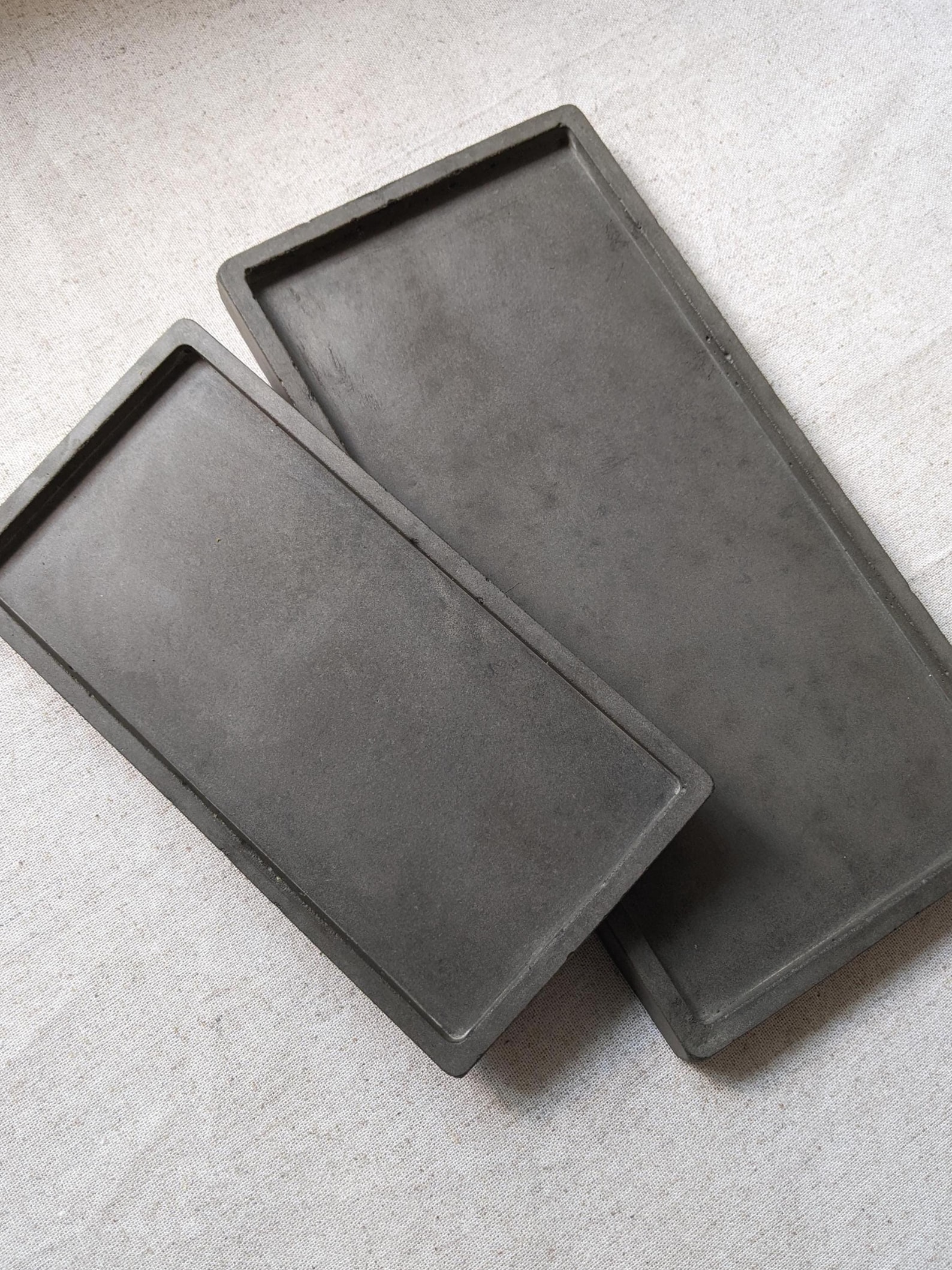Handmade Rectangular Concrete Tray | Minimalist Home Decor - Etsy