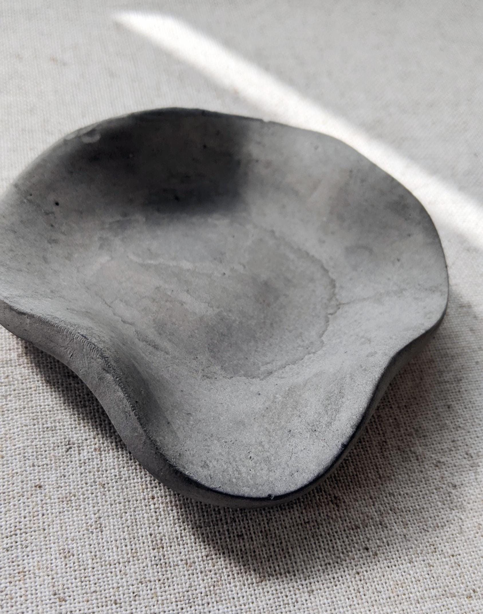 Concrete Candle Holder, Modern Minimalist Jewelry Dish, Handmade Cement ...