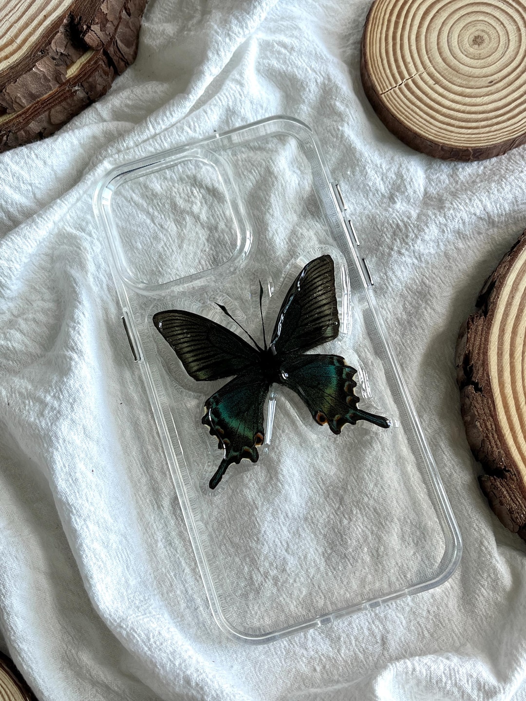 Handmade Real Butterfly Specimen Phone Case, Butterfly Tough Phone Case ...