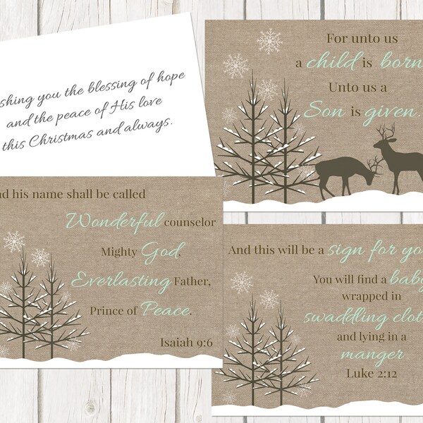 Religious Christmas Cards - Etsy