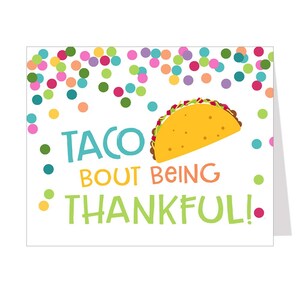Taco, Thank You Cards, Baby Shower, Birthday, Taco Party, Taco Tuesday ...